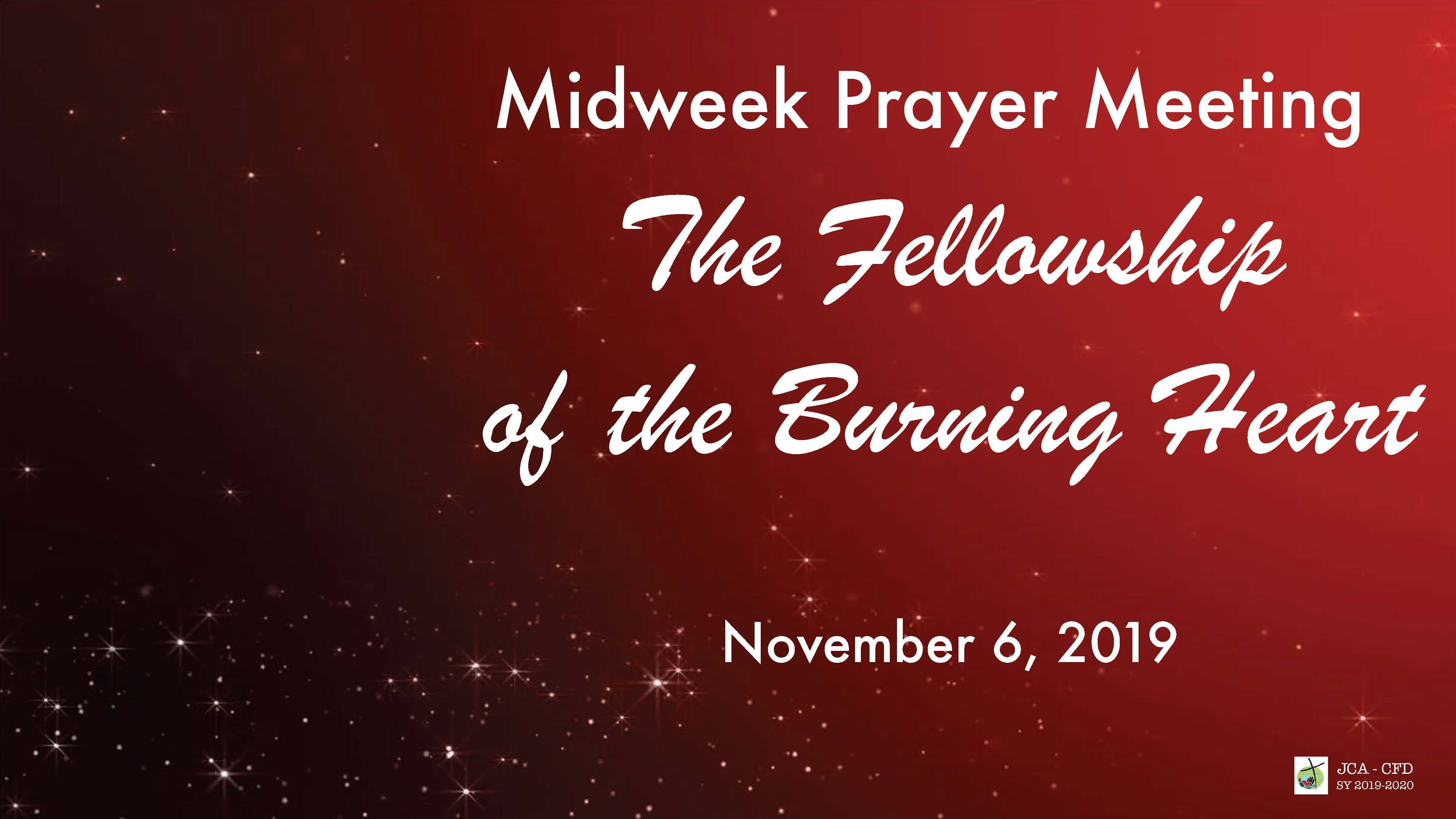 Midweek Prayer Meeting, November 6, 2019 - Jubilee Christian Academy