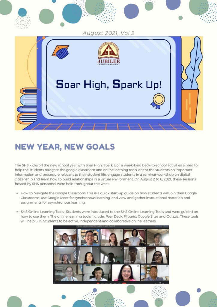 Soar High, Spark Up! - Jubilee Christian Academy