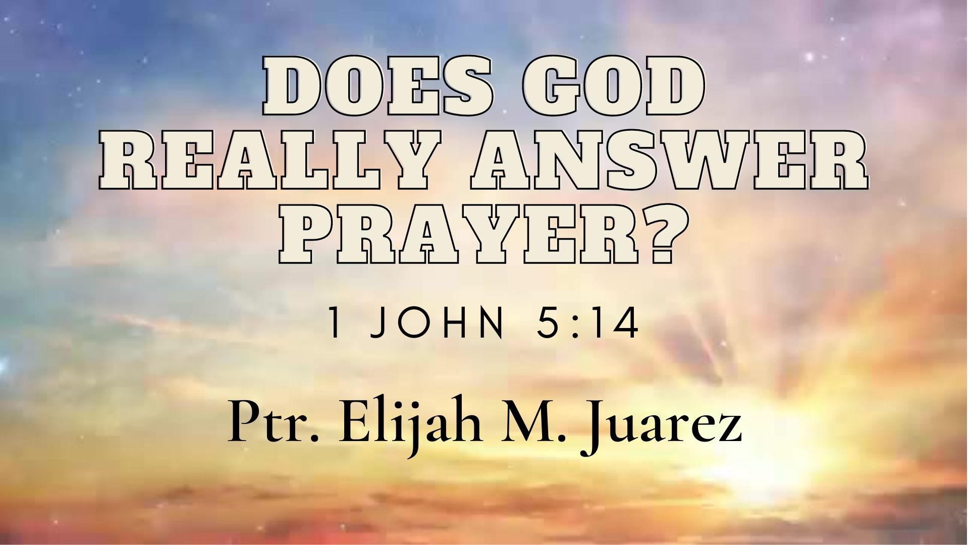 Midweek Prayer Meeting September 7 2022 Jubilee Christian Academy