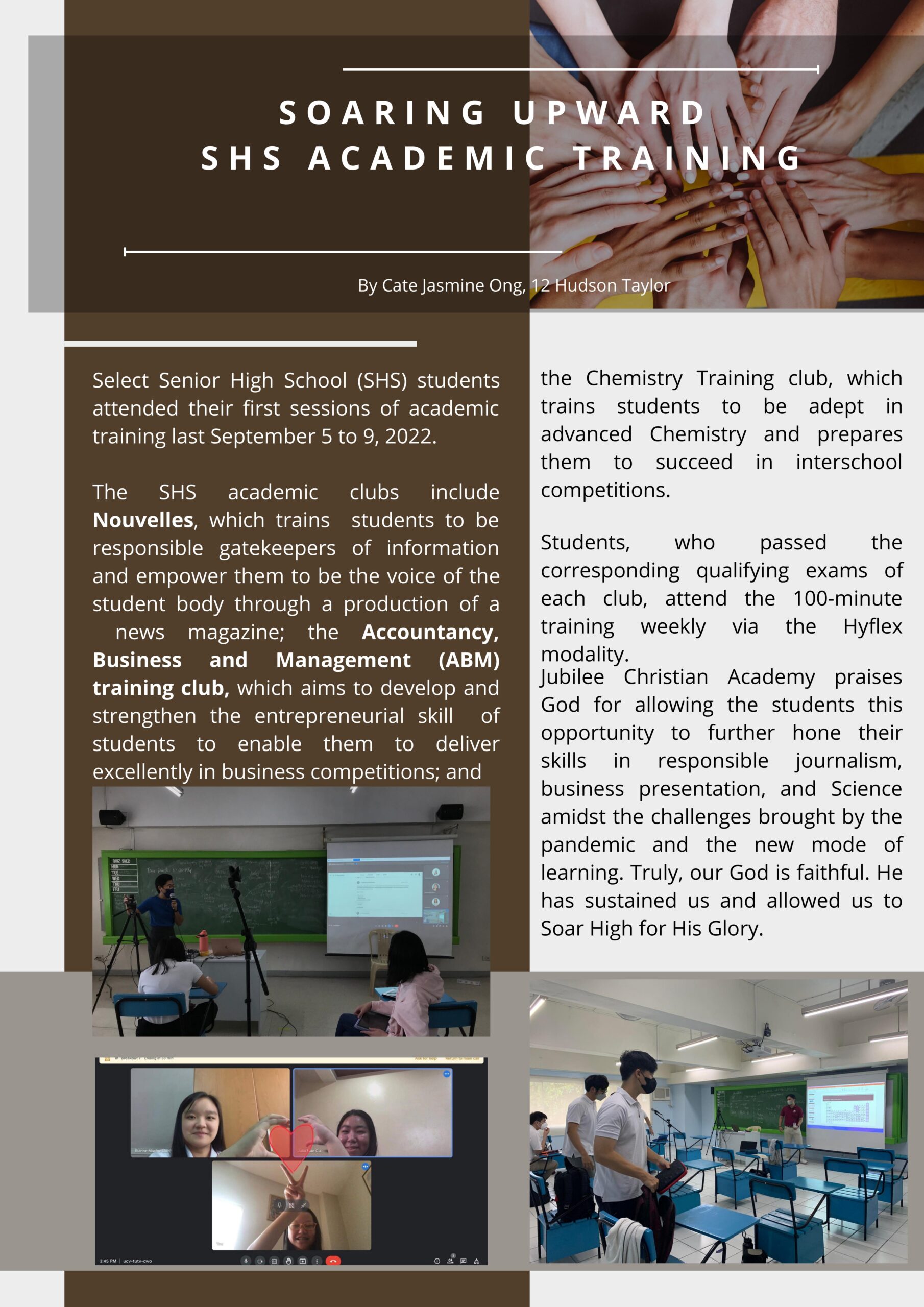 SOARING UPWARD SHS ACADEMIC TRAINING - Jubilee Christian Academy