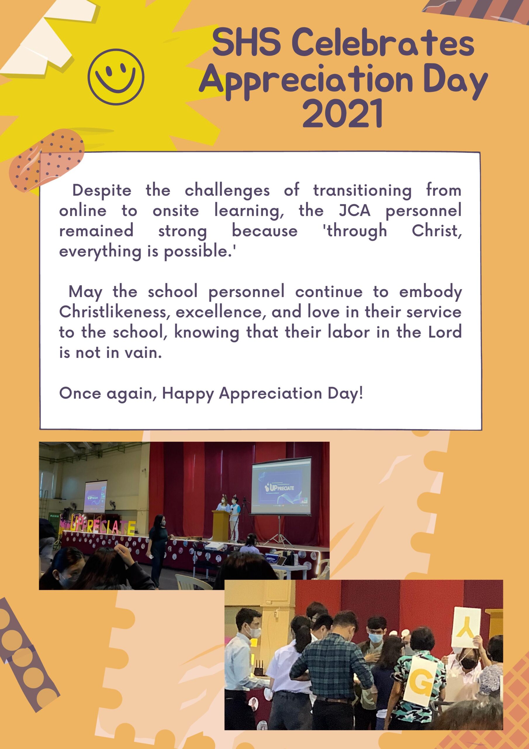 SHS Celebrates Appreciation Day 2021 - Jubilee Christian Academy