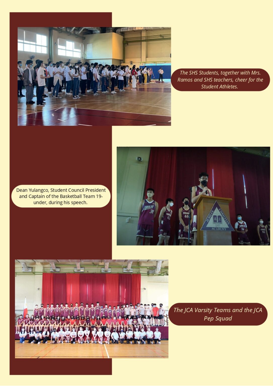 PEP RALLY SPARKS SHS SCHOOL SPIRIT TO MOVE JCA, UPWARD! - Jubilee ...