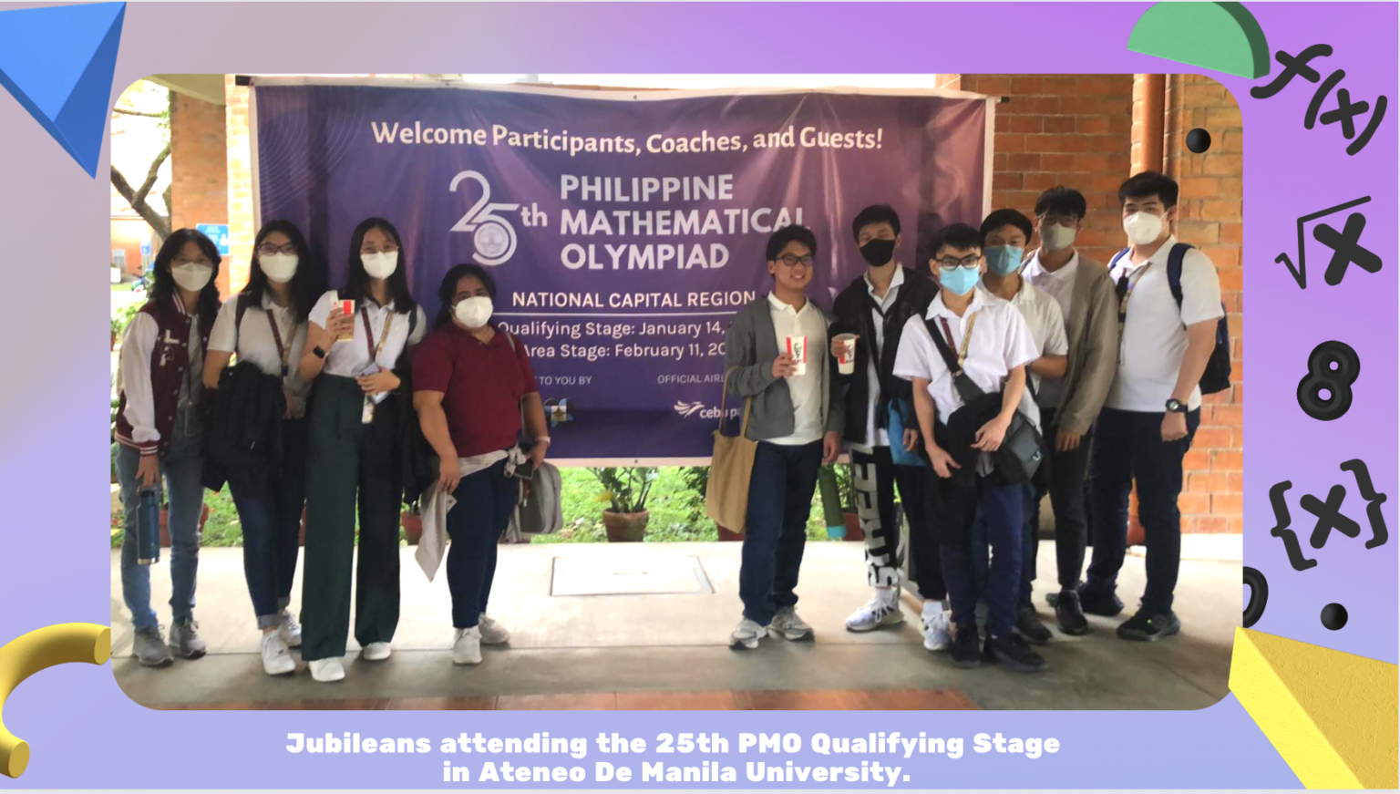 25th Philippine Math Olympiad - Jubilee Christian Academy