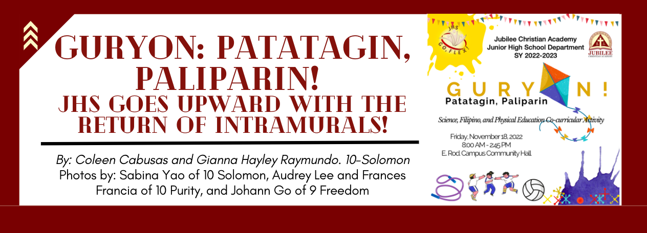 GURYON: PATATAGIN, PALIPARIN! JHS Goes Upward with the Return of ...