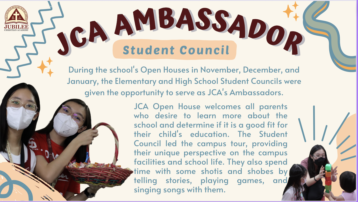 JCA Ambassador - Jubilee Christian Academy