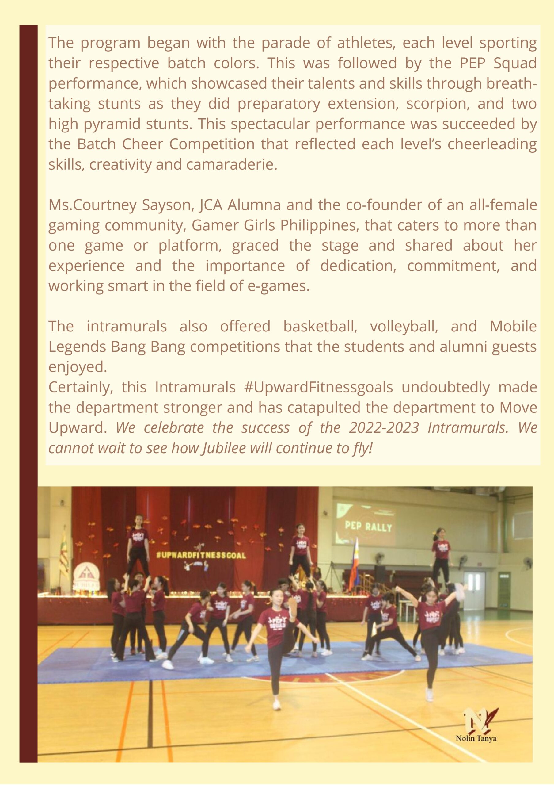 SHS KICK-STARTS INTRAMS 2023 WITH A BANG - Jubilee Christian Academy
