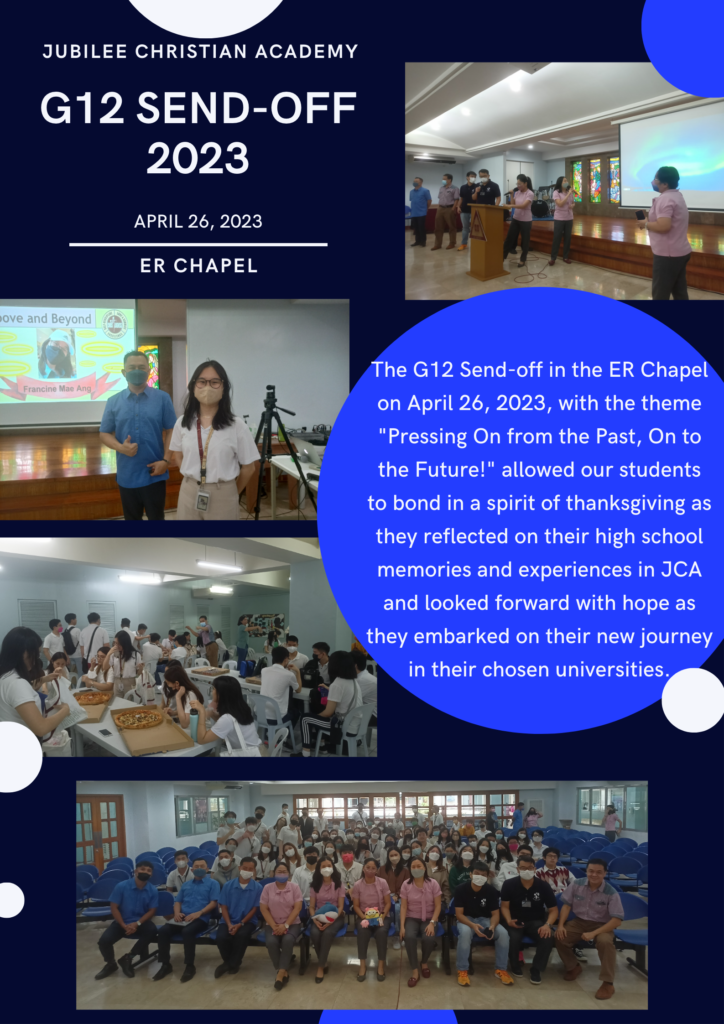 G12 Send-Off Program 2023 - Jubilee Christian Academy