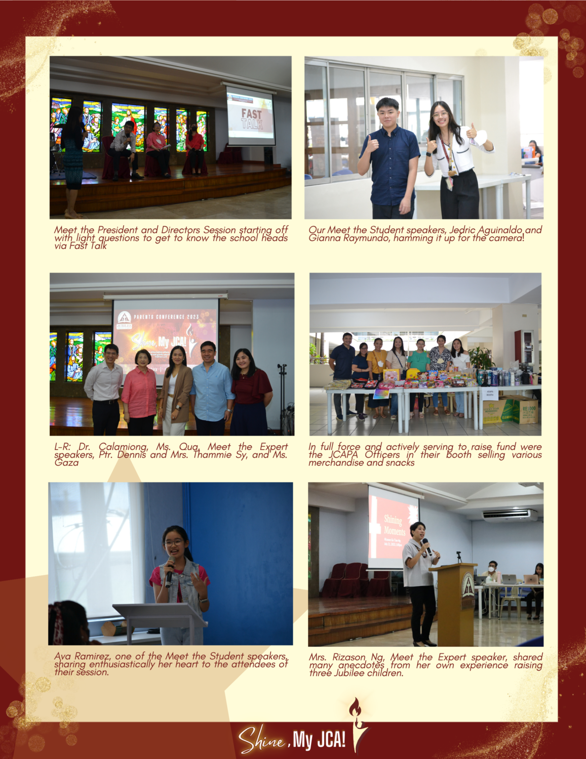 PARENTS CONFERENCE 2023: SHINE, MY JCA! - Jubilee Christian Academy