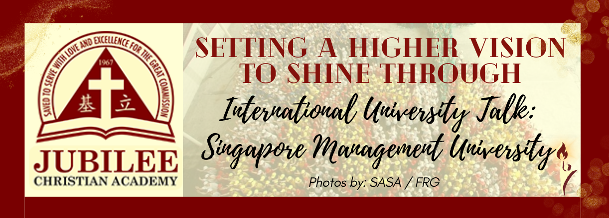 SETTING A HIGHER VISION TO SHINE THROUGH INTERNATIONAL UNIVERSITY TALK - Jubilee Christian Academy